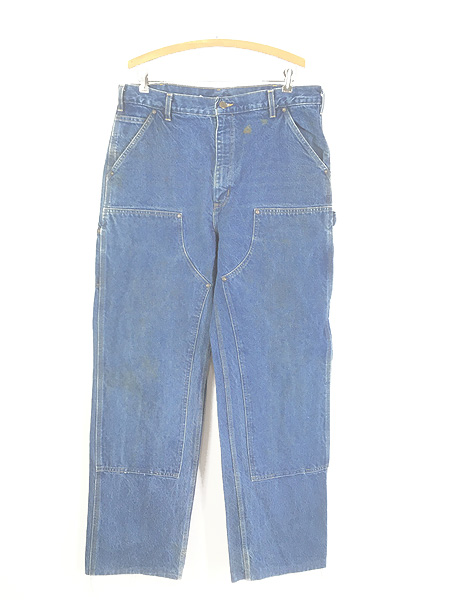 古着 90s USA製 GUESS 濃紺 ブルー デニム トラッカー ジャケット G